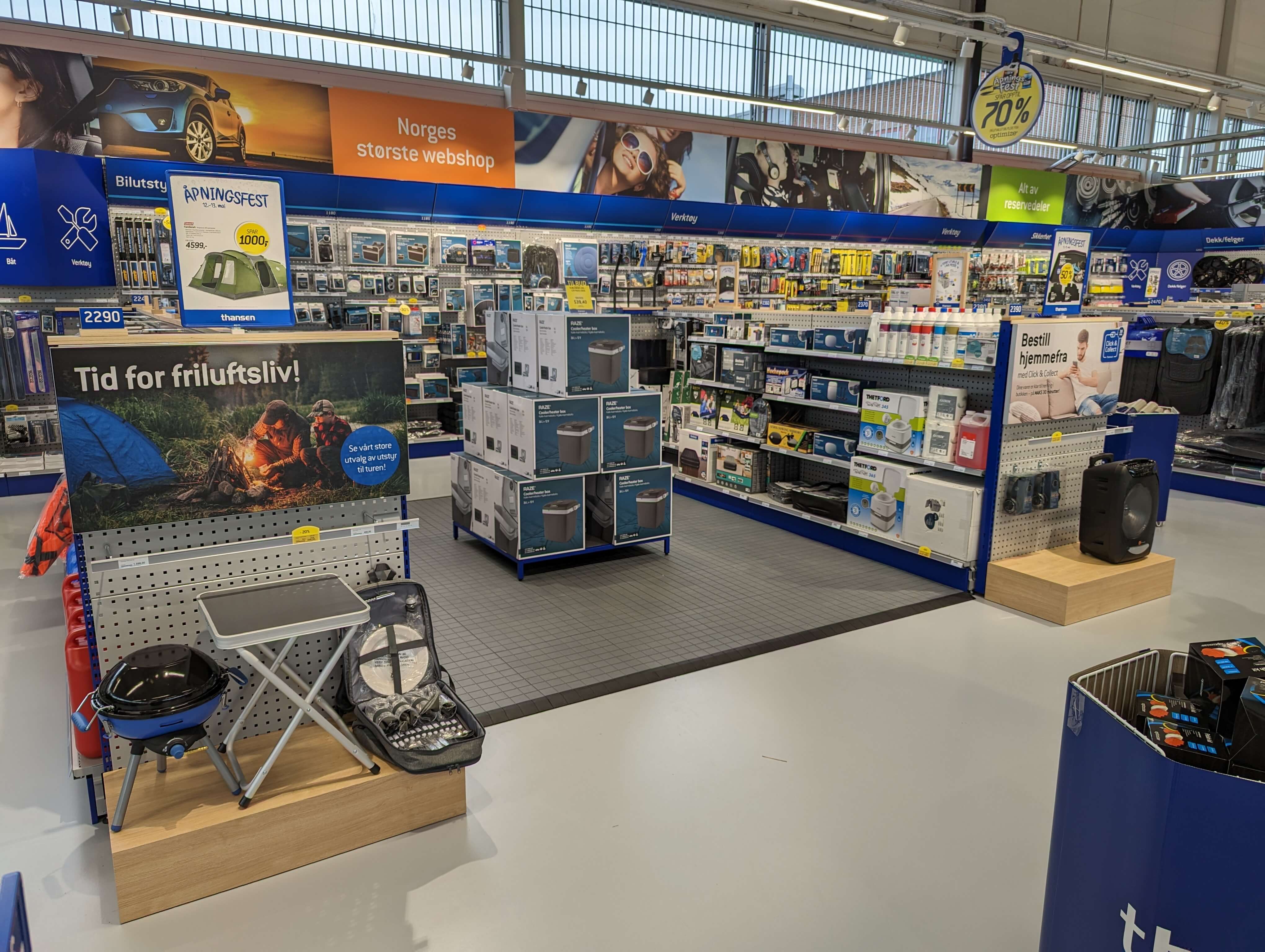 thansen Hamar - butikker og åpningstider